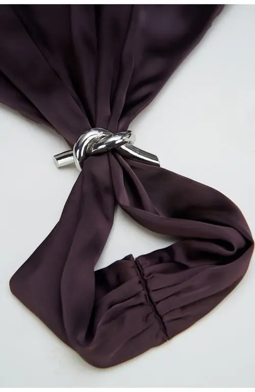 Halston Layla Dress In Charmeuse