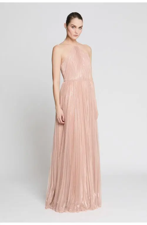 Halston Marisol Lurex Gown