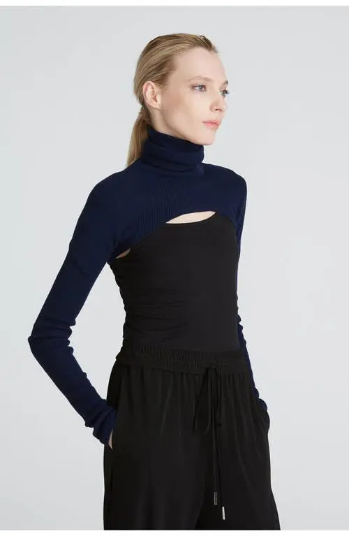 Halston Mina Turtleneck Shrug
