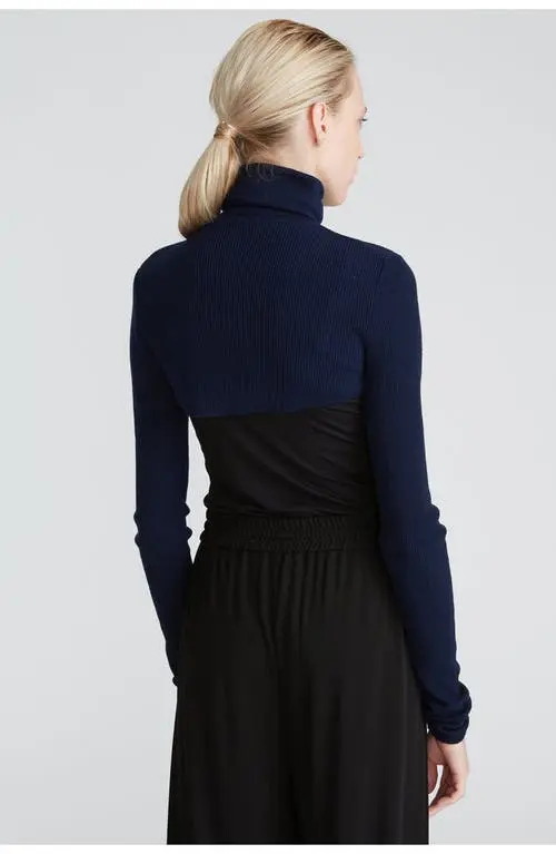 Halston Mina Turtleneck Shrug