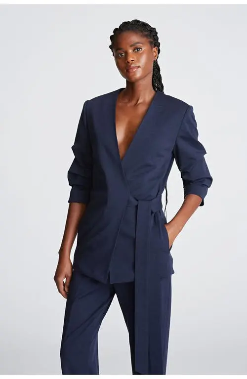 Halston Bexley Jacket In Knit Suiting