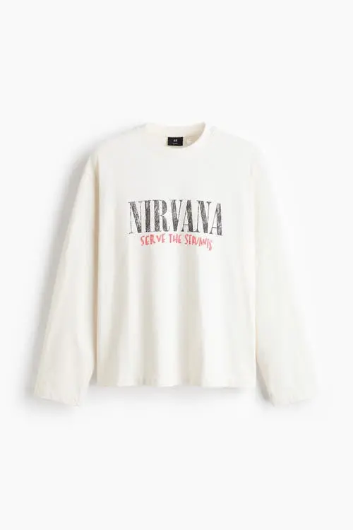 H&M Relaxed-fit Long-sleeved T-shirt