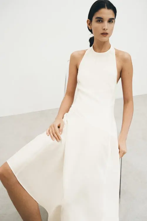H&M Asymmetric Halterneck Dress