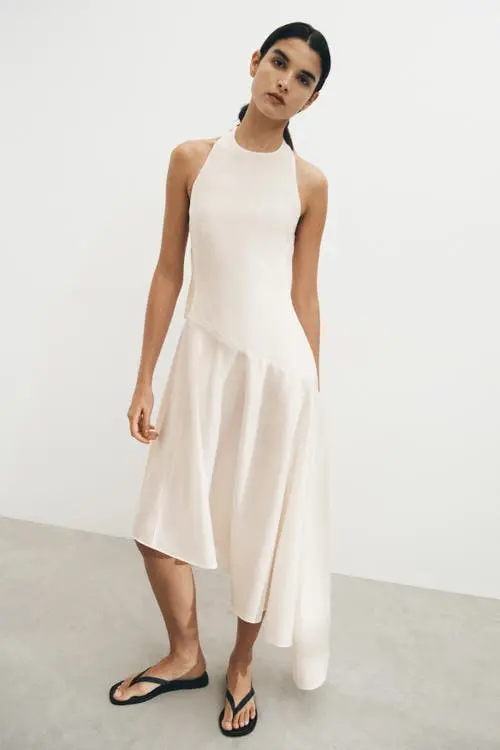 H&M Asymmetric Halterneck Dress