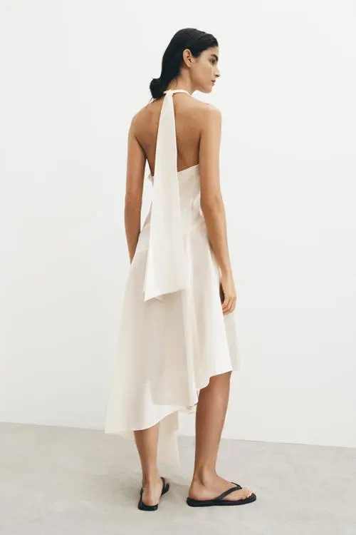 H&M Asymmetric Halterneck Dress