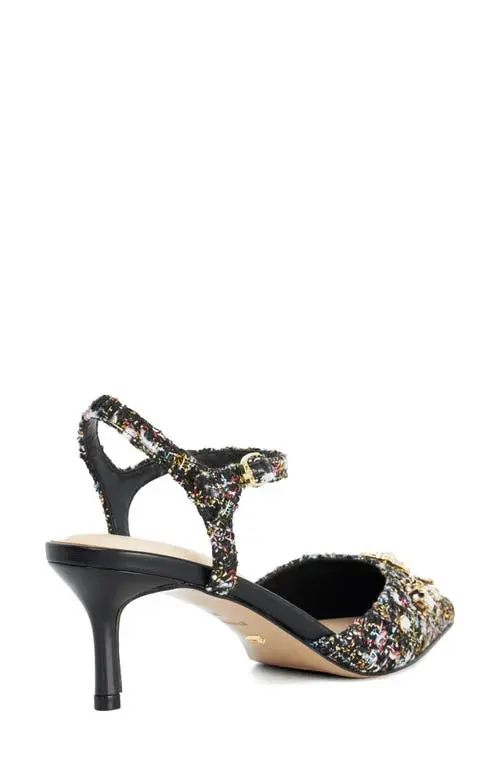 Dune London Cultivating Embellished Pointed Toe Pump