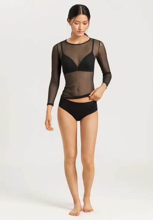 Hanro Smooth Illusion Semi-transparent Tulle Top