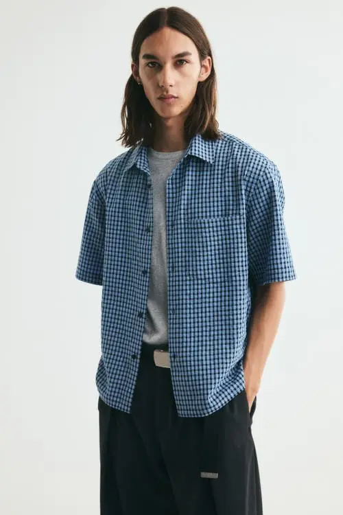 H&M Relaxed-fit Short-sleeved Shirt