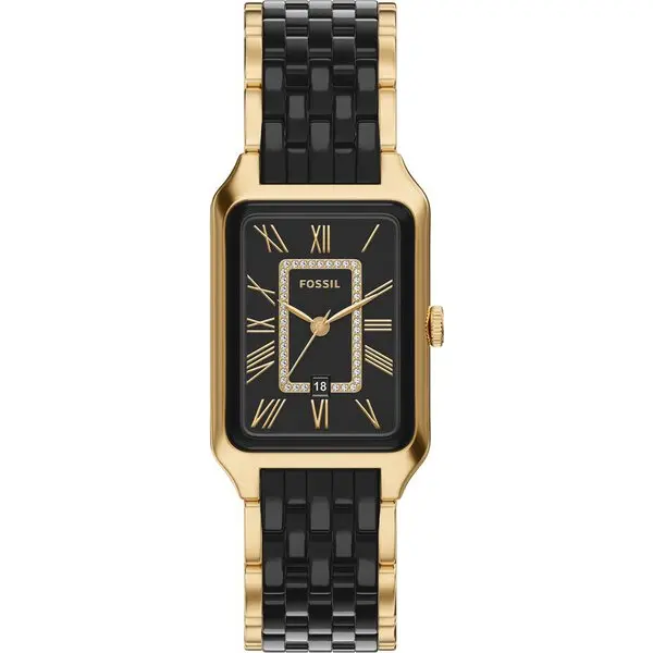 Fossil Raquel Ceramic Bracelet Watch - Black