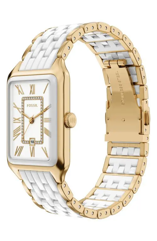 Fossil Raquel Ceramic Bracelet Watch - White