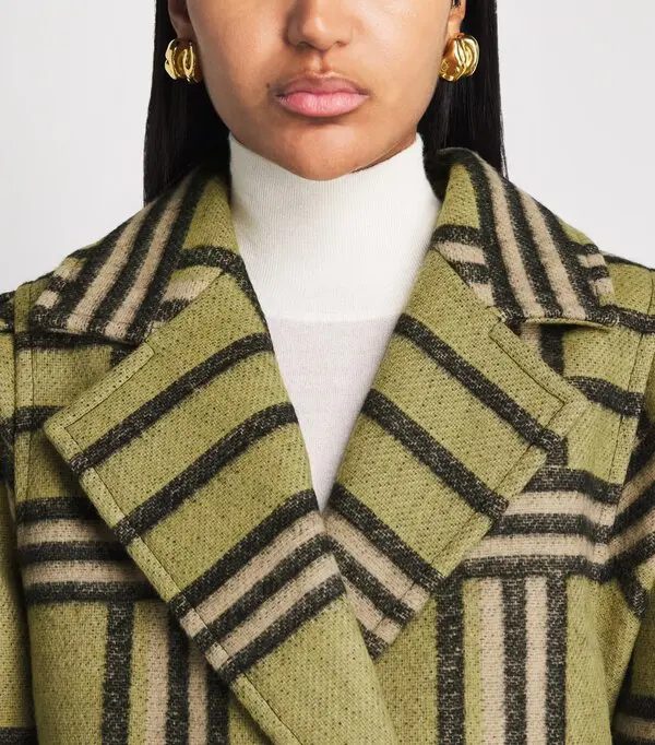 La DoubleJ Virgin Wool Check Victoria Coat