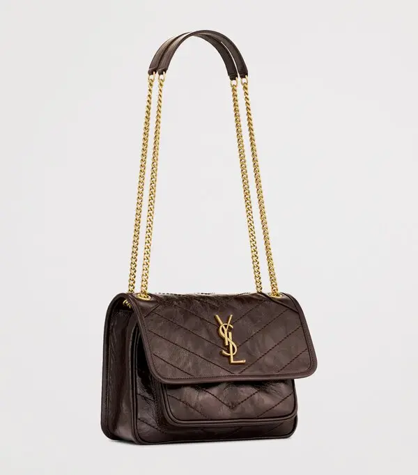Saint Laurent Leather Niki Baby Shoulder Bag - Beige
