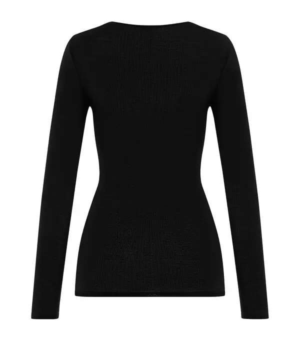 Hanro Wool-silk Long-sleeve T-shirt