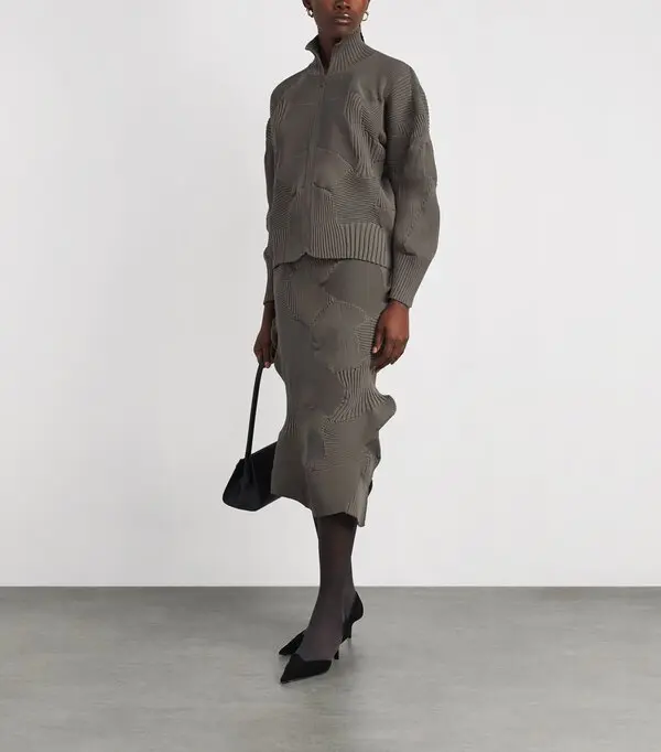 Issey Miyake Kone Kone Midi Skirt