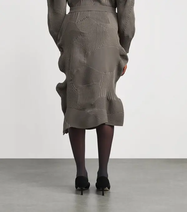 Issey Miyake Kone Kone Midi Skirt
