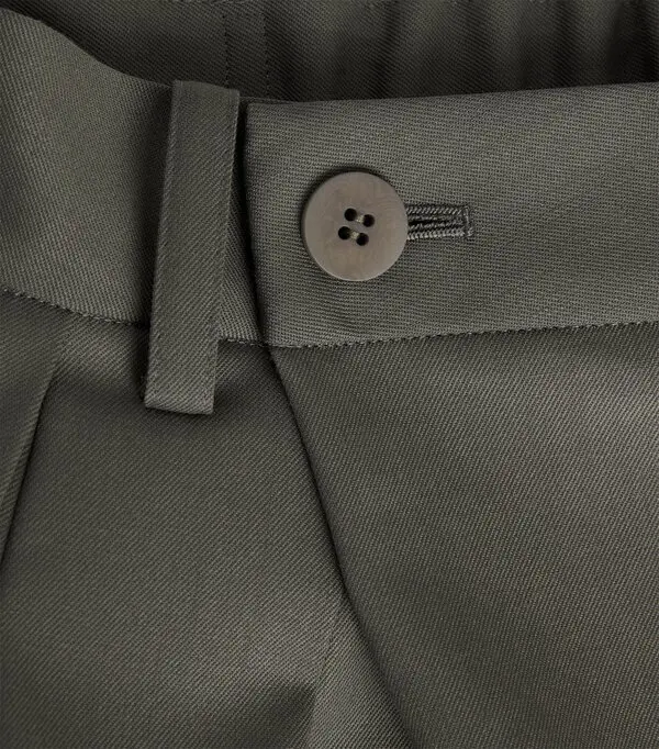 Issey Miyake Wool-blend Lustrous Trousers