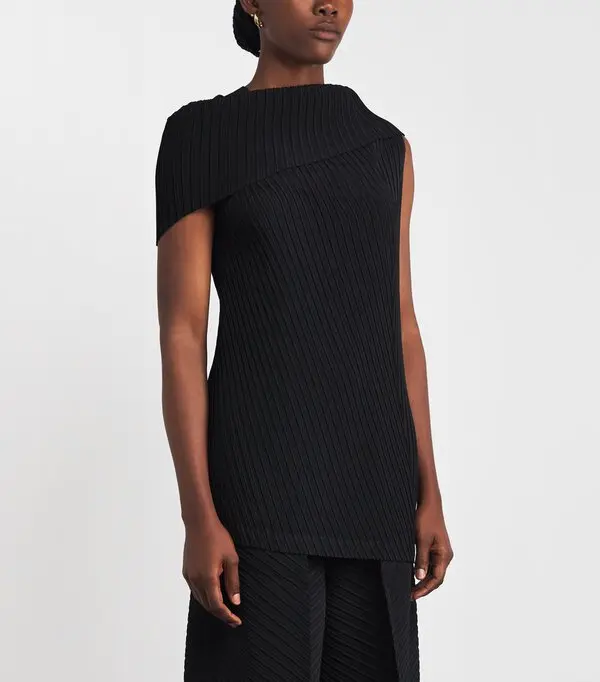 Issey Miyake Tubular Pleats Tunic Top