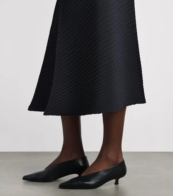 Issey Miyake Tubular Pleats Wide-leg Trousers
