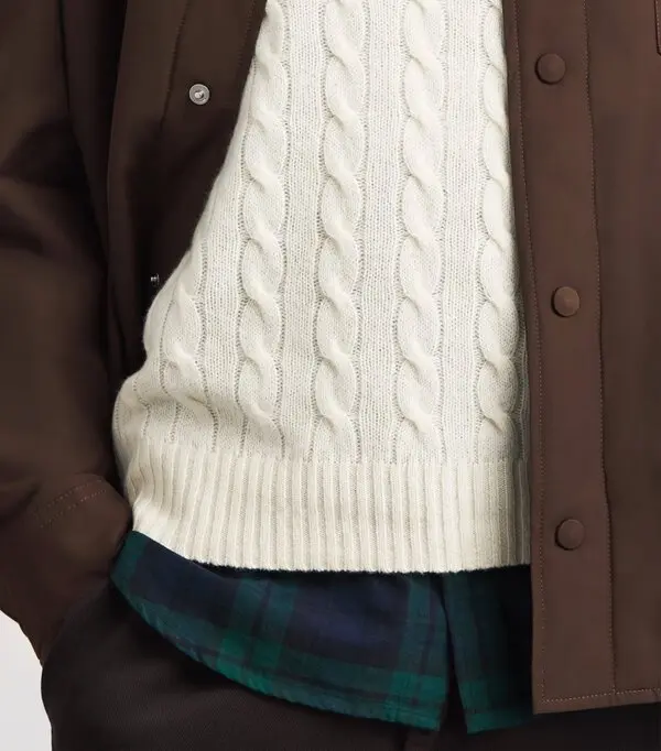 Polo Ralph Lauren Wool-cashmere Cable-knit Sweater