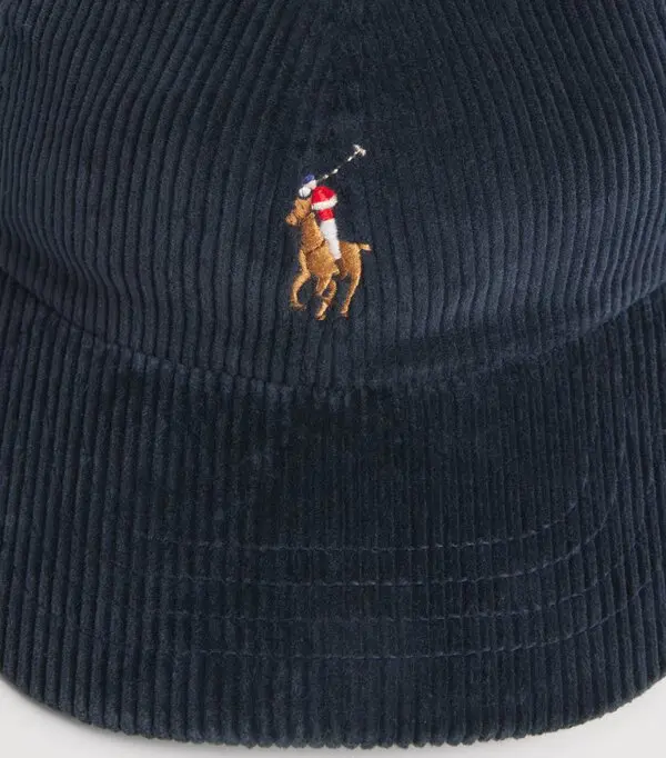 Polo Ralph Lauren Stretch-cotton Corduroy Polo Pony Baseball Cap - Navy