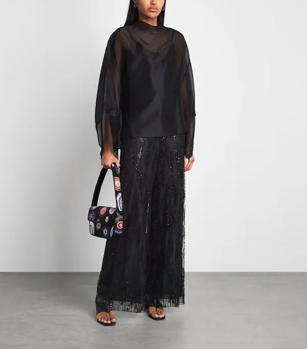 Staud Embellished Jayden Trousers - Black