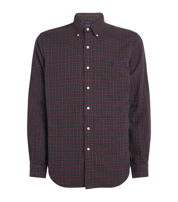 Polo Ralph Lauren Cotton Check Custom Fit Oxford Shirt