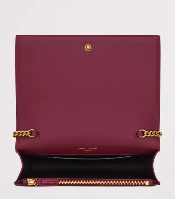 Saint Laurent Cassandre Patent Envelope Chain Wallet