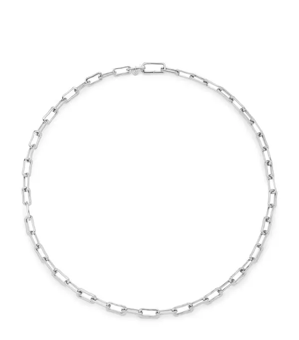 Monica Vinader Sterling Alta Mini Chain Necklace