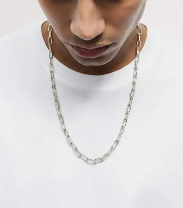 Monica Vinader Sterling Alta Mini Chain Necklace