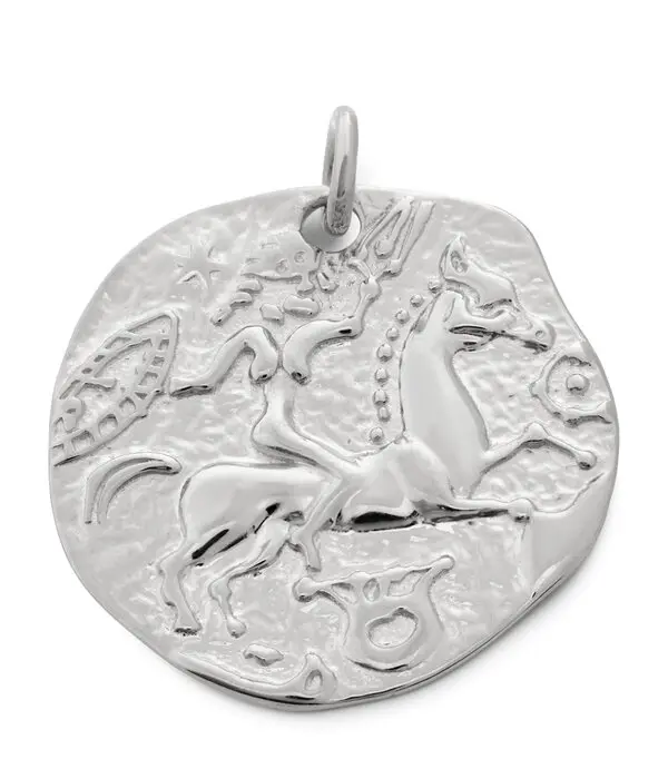 Monica Vinader Sterling Talisman Goddess Coin Pendant