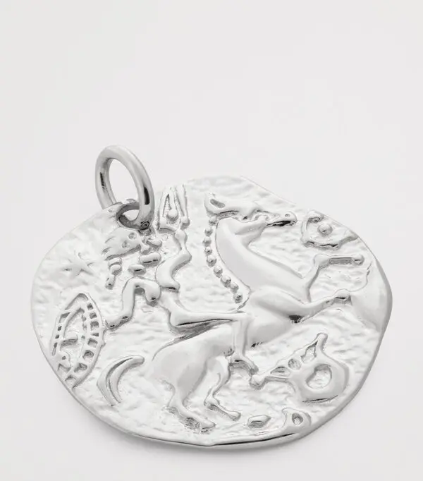 Monica Vinader Sterling Talisman Goddess Coin Pendant