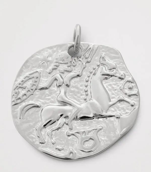 Monica Vinader Sterling Talisman Goddess Coin Pendant