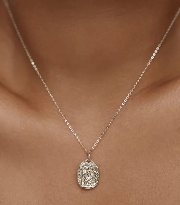 Monica Vinader Sterling Talisman St Christopher Pendant