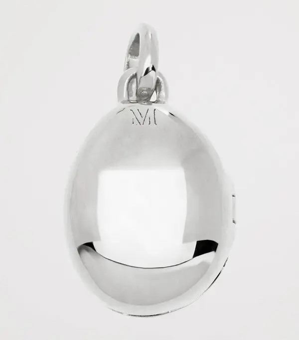 Monica Vinader Sterling Silver And Peridot Quartz August Birthstone Locket