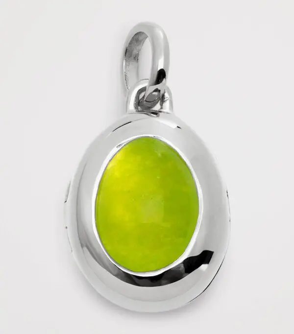 Monica Vinader Sterling Silver And Peridot Quartz August Birthstone Locket