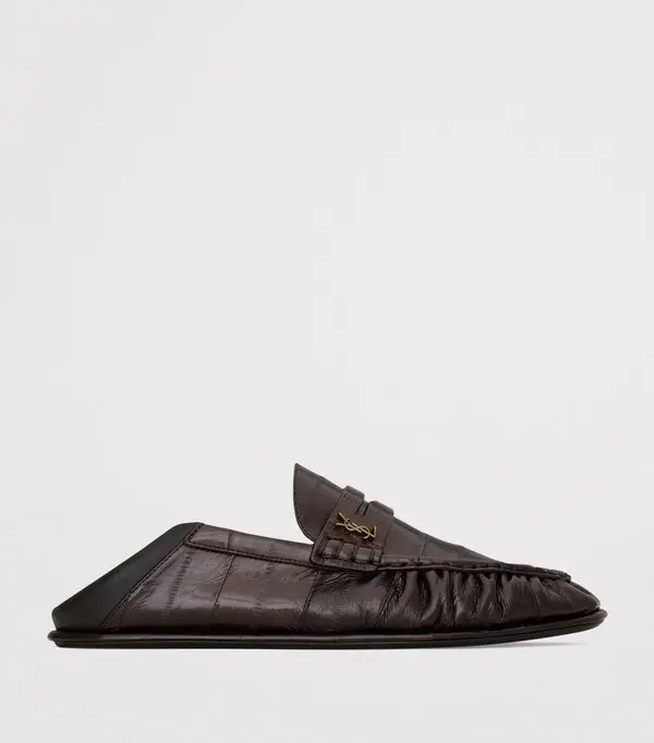 Saint Laurent Leather Le Loafer Mules