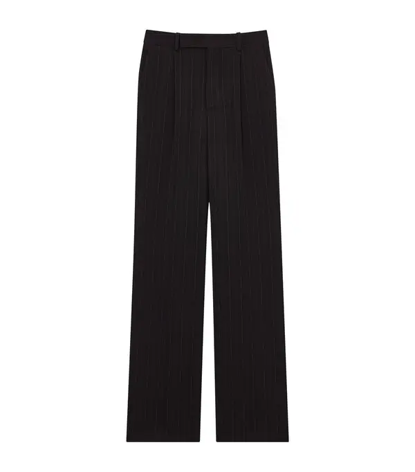 Saint Laurent Wool Stripe Tailored Trousers
