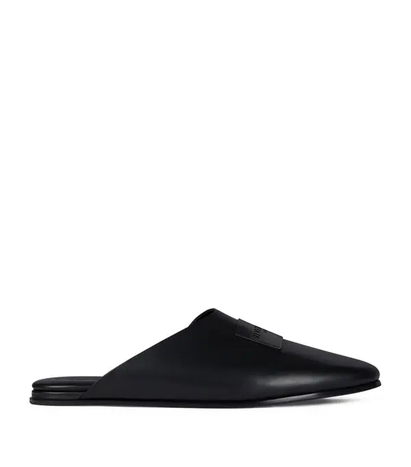 Givenchy Nappa Leather Label Mules