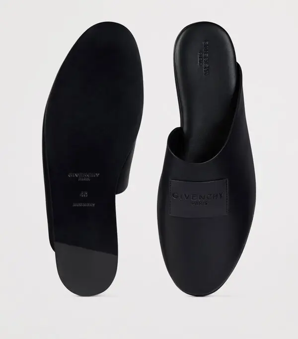 Givenchy Nappa Leather Label Mules