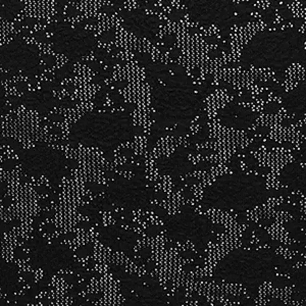Saint Laurent Knitted Floral Mini Dress - Black