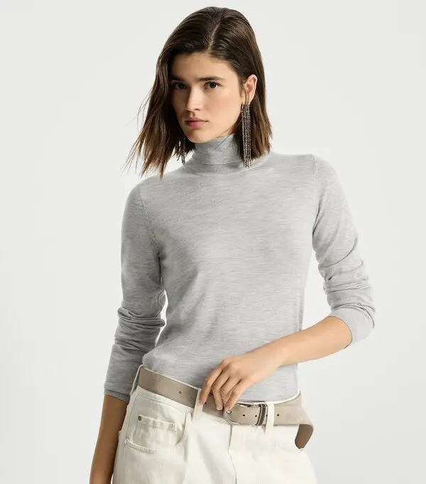 Brunello Cucinelli Cashmere-silk Rollneck Sweater