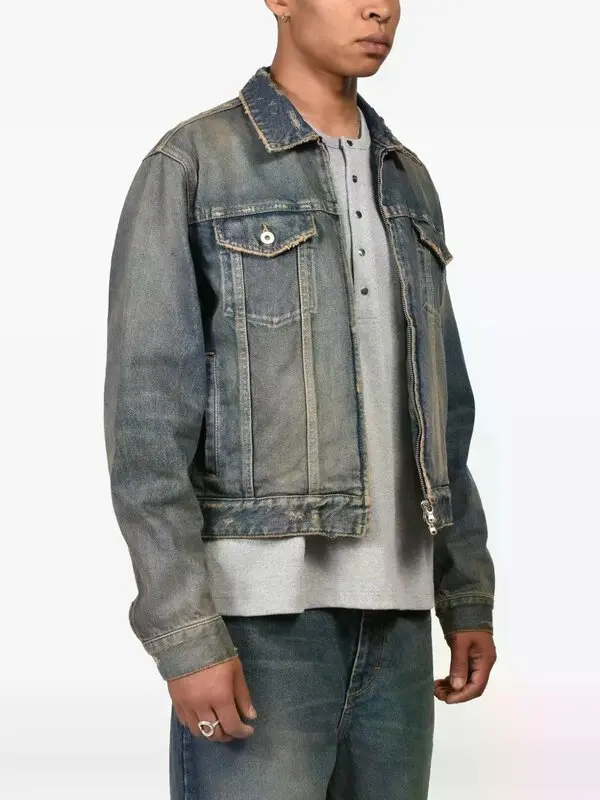 CEDARWOOD Zip-up Boxy-fit Denim Jacket