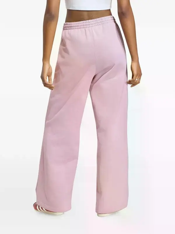 Adidas Essentials Logo-embroidered Track Pants - Pink
