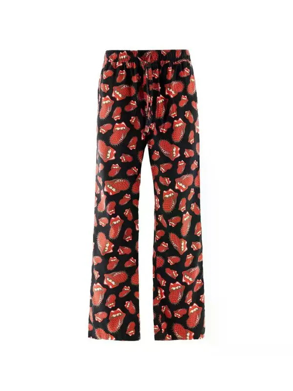 SAINT MXXXXXX X The Rolling Stones Pyjama Bottom - Black