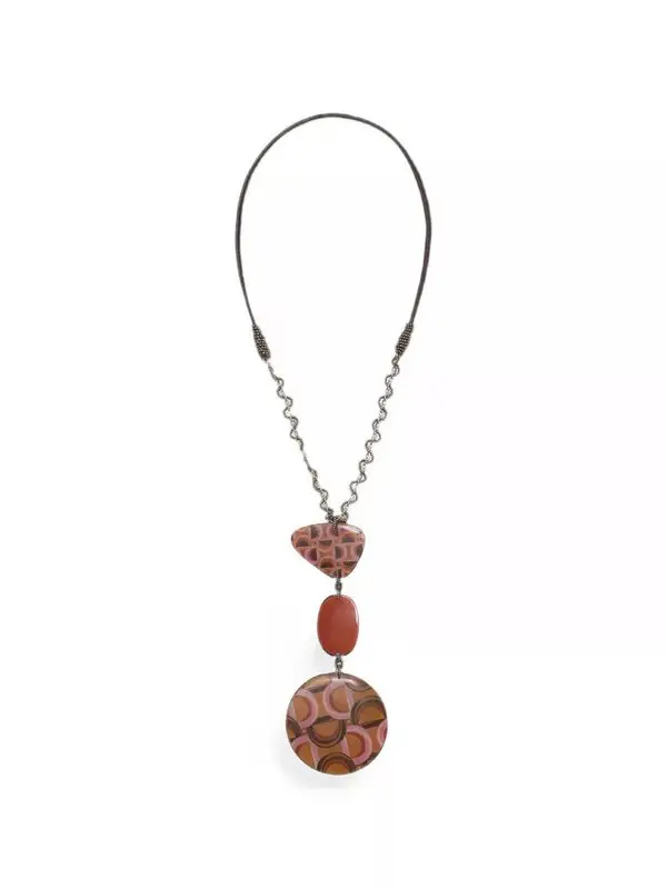 Malìparmi Prints Inside Patchwork Resin Necklace