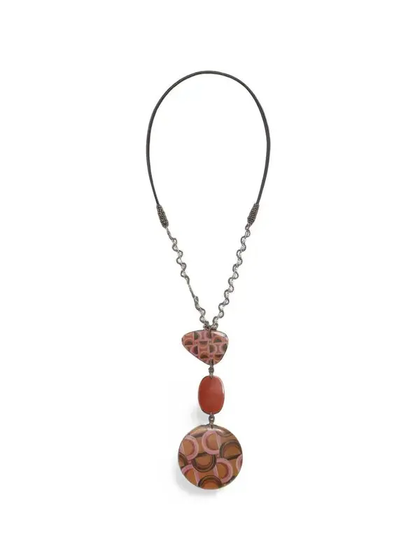 Malìparmi Prints Inside Patchwork Resin Necklace