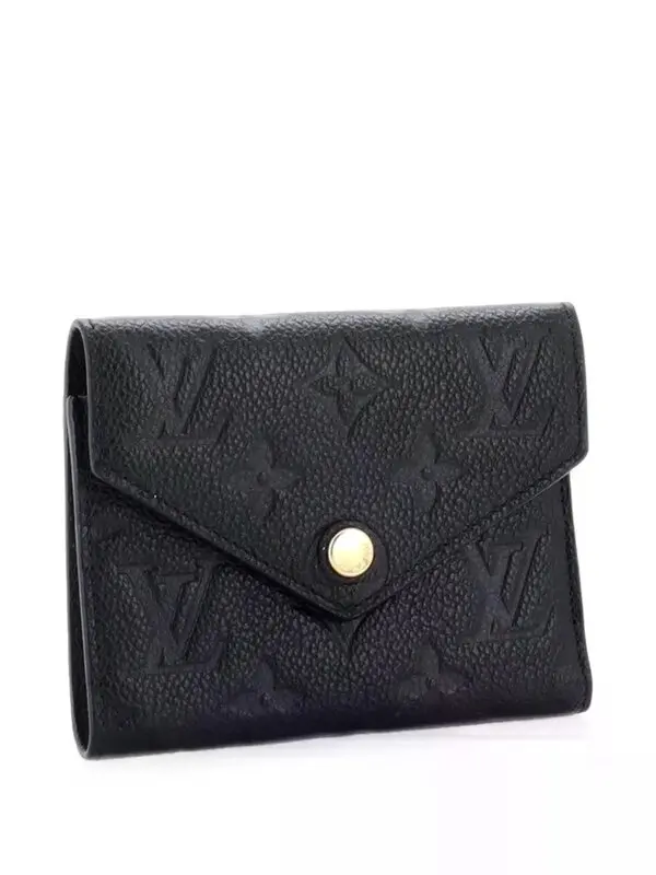 LOUIS VUITTON Victorine Wallet Monogram Empreinte Leather Small Wallets