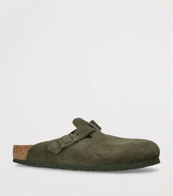 BIRKENSTOCK Suede Boston Clogs