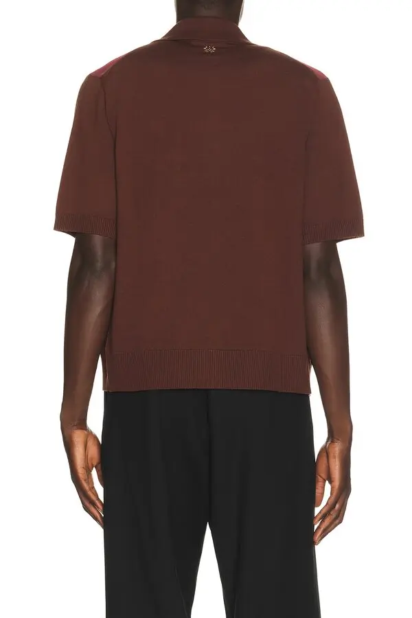 Amiri Ma Paneled Knit Shirt