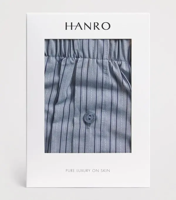 Hanro Cotton Fancy Woven Boxer Shorts